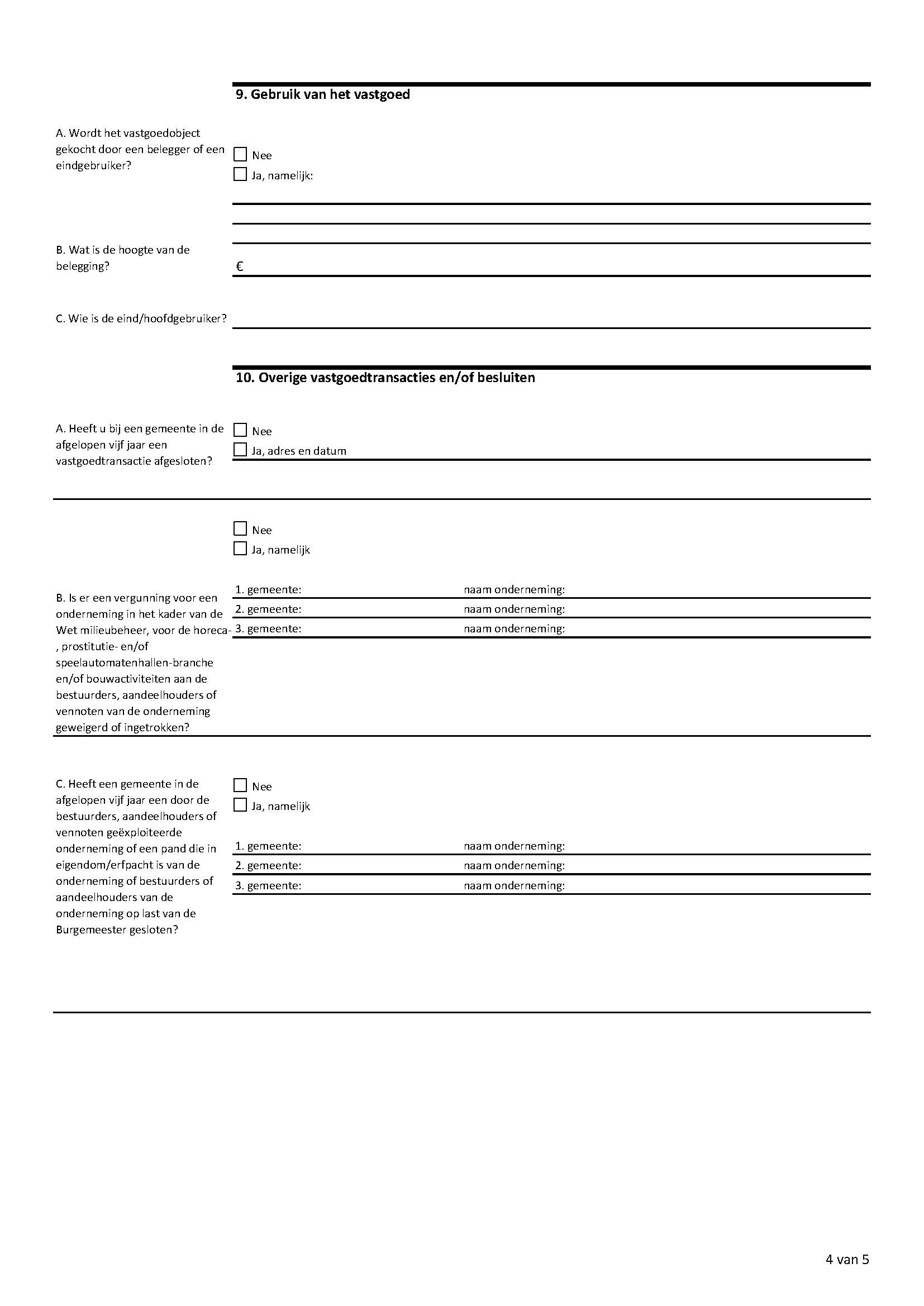 BELEIDSLIJN WET BIBOB VASTGOED GEMEENTE GORINCHEM | Lokale wet- en ...